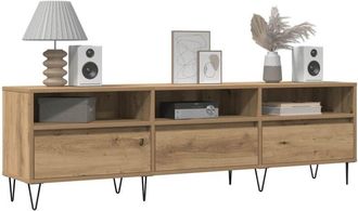 vidaXL Meuble tv ch&ecirc;ne artisanal 150x30x44,5 cm bois ding&eacute;nierie - Vidaxl