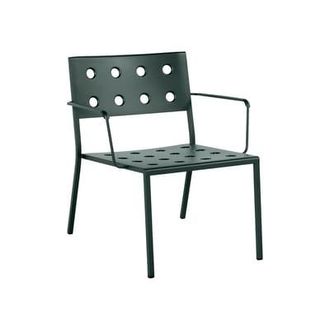 HAY Fauteuil lounge empilable Balcony - Vert - Acier peinture poudre - Designer Ronan & Erwan Bouroullec