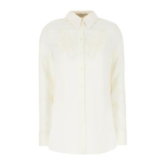 Stella McCartney Ivory Stretch Viscose Shirt - - Blouses & Shirts - Damen - Wei&szlig; - S