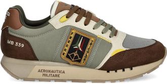 Aeronautica logo-patch sneakers - Gr&uuml;n
