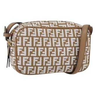 Fendi Pre-owned Canvas Umh&auml;ngetasche - - Pre-owned - Damen - Beige - ONE SIZE