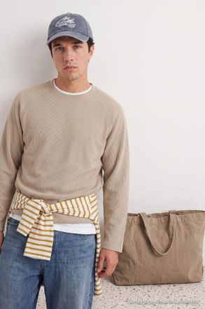 Trendyol Lang&auml;rmliges Sweatshirt, regular fit - Wollwei&szlig;