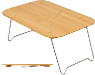 Generic Faltbarer Campingtisch - Holz-Lese-Lerntisch - Leichter tragbarer Picknicktisch f&uuml;r Grill, Strand, Camping