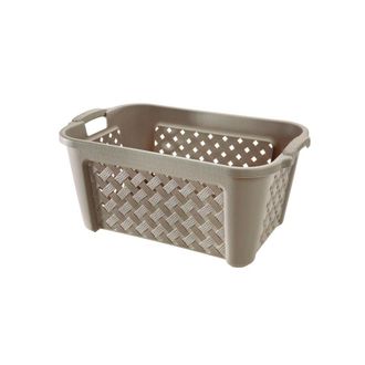 Tontarelli Arianna W&auml;schekorb ohne Deckel, Kunststoff, Beige