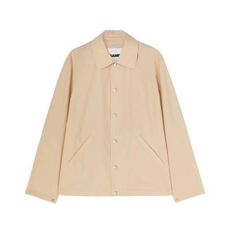 Jil Sander Homme, Vestes, Beige, Taille: XL Veste Logo