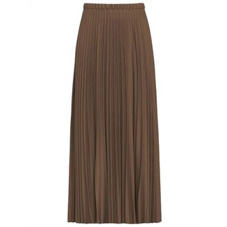 Marella Emmastrale Plissierter Midirock - - Skirts - Damen - Braun - S