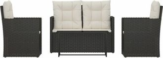 vidaXL Furniture Limited - Mobilier dext&eacute;rieur 4 pcs avec coussins