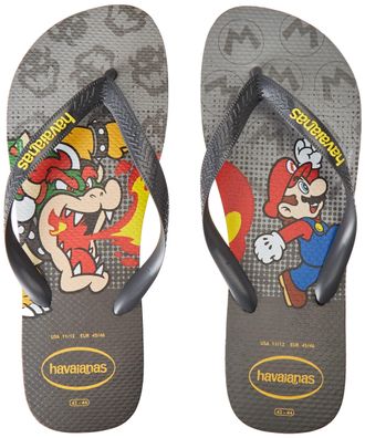 Havaianas Unisex Kinder Mario Bros Flip-Flop, Stahlgrau, 23/24
