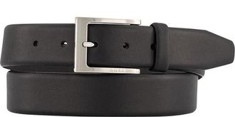 HUGO BOSS Herren G&uuml;rtel schwarz Glattleder