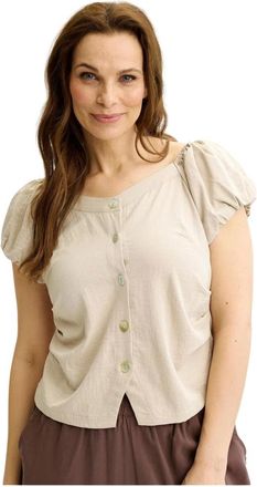 In Front IN Front, Femme, Blouses et Chemises, Beige, Taille: 42 FR Blouses