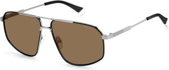 Polaroid Homme, Accessoires, Gris, Taille: ONE Size Lunettes de soleil en acier inoxydable