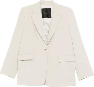 Pinko single-button blazer - Nude