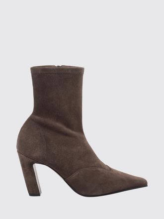 Khaite Bottines Nevada en cuir su&eacute;d&eacute; avec talon haut carr&eacute;
