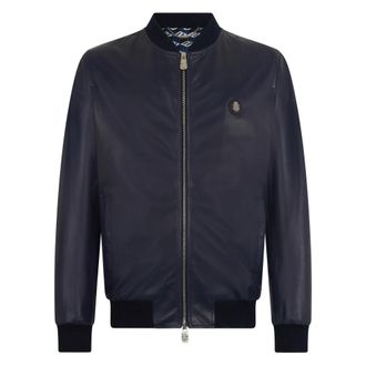 Billionaire Boys Club Nappa Leder Bomber Basic - - Jackets - Herren - Blau - 3XL