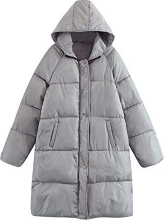 Generic Veste Grande Taille Femme Doudoune Hiver Femme Fermeture Éclair Femmes Long Manteau Solide Veste Outwear Hiver Chaud Boutons Autume Femmes Doudoune Du