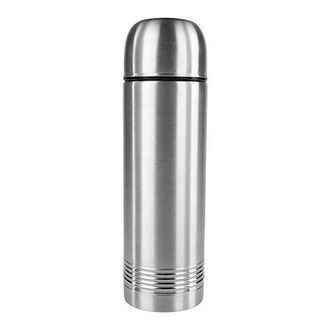 T-fal Senator Isolierflasche, Edelstahl, Silber, 7,5 x 7,5 x 26,7 cm