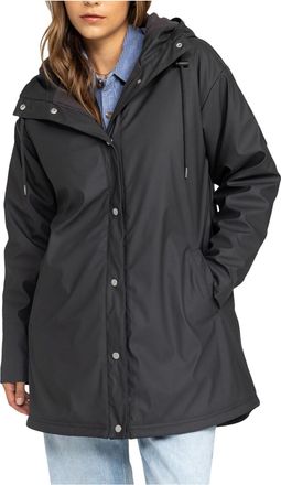 Roxy WOMENS RAIN ROAD FLEECEJACKE SCHWARZ