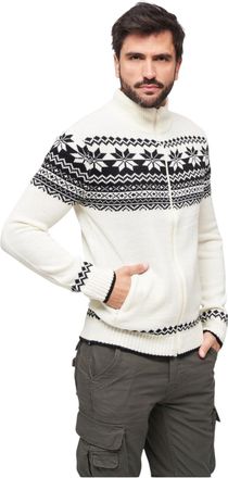 Brandit Norwegian Cardigan, Farbe: White, Gr&ouml;&szlig;e: 5XL