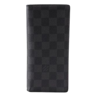 Louis Vuitton Portefeuille long Damier Graphite Pre-owned - Homme - Pre-owned - Noir - Taille: ONE Size