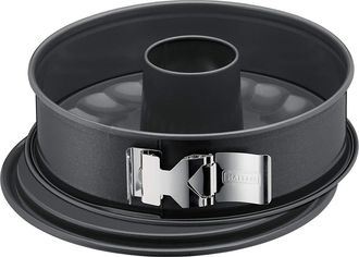 Original Kaiser Original Kaiser La Forme Plus Springform 28 cm rund, Backform mit 2 Böden, Flach- und Rohrboden, SafeClick-Verschluss, Kuchenorm mit Emailleboden, ant
