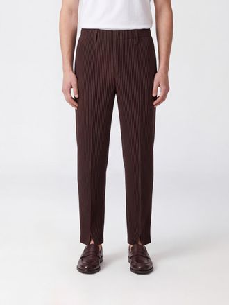 Homme Pliss&eacute; Issey Miyake Pantalon slim Homme Pliss&eacute; Issey Miyake en tissu technique pliss&eacute; avec fente
