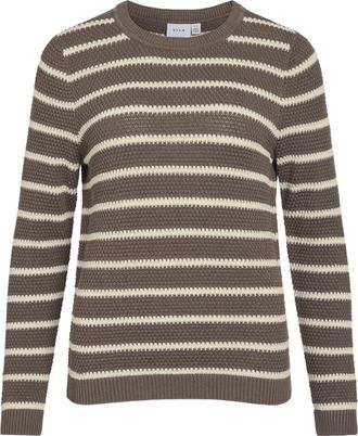Vila Vidalo O-Neck L/S Stripe Knit Top- Noos