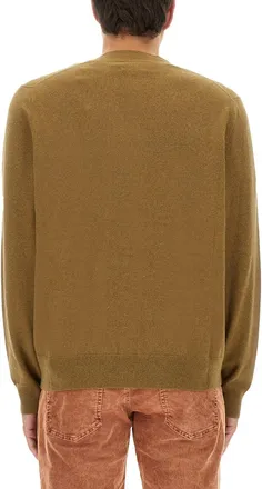 Isabel Marant Logo Cotton-Wool Blend Cardigan - Brown