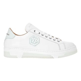 Philipp Plein unisex, Chaussures, Blanc, Taille: 40 EU Hexagon Lo-Top Baskets