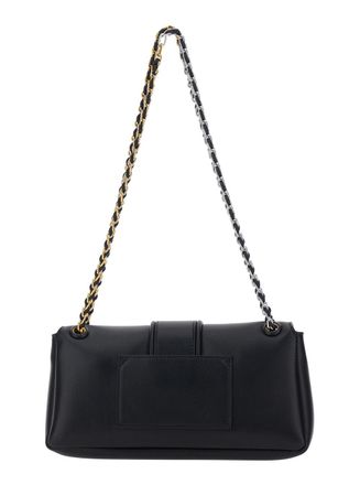 Jacquemus Womens Crossbody Bag Le Bambino Chaine Black Lamb Leather Shoulder