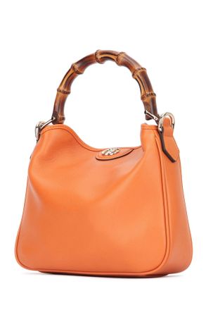 Gucci Womens Bag With Removable Shoulder Strap Newdarkrusty Calf Skin Borse A Mano