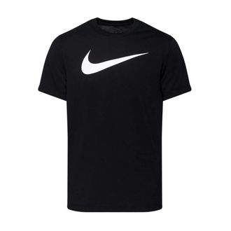 Nike Bedrucktes Kurzarm-Rundhals-T-Shirt - - Sport - Herren - Schwarzk - M