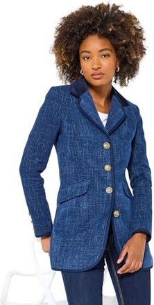 Joe Browns Classic Navy Longline Jacket Veste, Bleu, 40 Femme