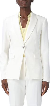 Liu Jo Femme, Vestes, Blanc, Taille: 36 FR Blazer Slim Fit
