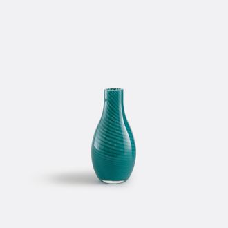 La Redoute Interieurs Vase En Verre Color&eacute; Bleu &Agrave; Rayures Hauteur 143 Cm Marlia