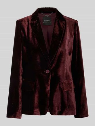 Marc Cain Regular Fit Longblazer mit Samtstruktur