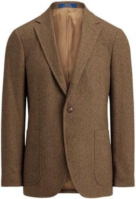 Polo Ralph Lauren Blazer droit en laine m&eacute;lang&eacute;e