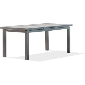 DCB Garden Dcb Garden - venise - Table de jardin en aluminium avec plateau c&eacute;ramique