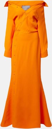 Balenciaga Off-Shoulder-Robe aus Seide