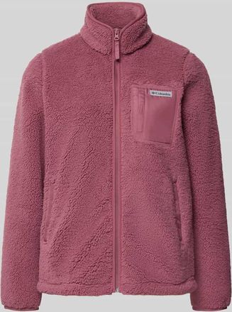Columbia Fleecejacke mit Stehkragen und Label-Detail