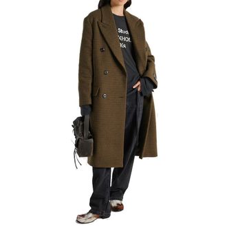 Acne Studios Womens Brown Fibers Coat Clothing