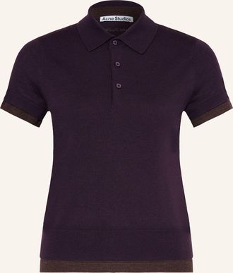 Acne Studios Strick-Poloshirt lila