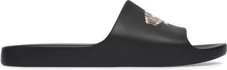 Tommy Jeans Pantoletten Wavy Flag Logo EM0EM01700 Schwarz