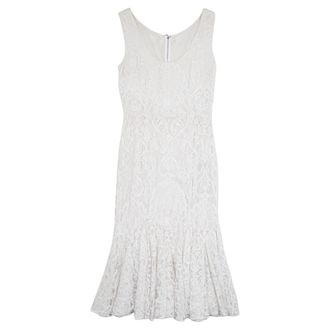 Dolce & Gabbana Midi Kleid - - Dresses - Damen - Wei&szlig; - 2XL