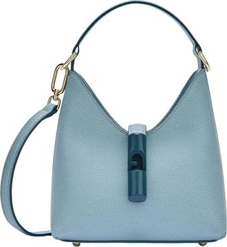 Furla Femme, Sacs, Bleu, Taille: ONE Size Iride Mini Hobo