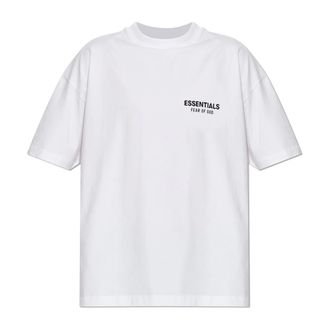 Fear of God unisex, Tops, Blanc, Taille: 2XL T-shirt en coton avec logo