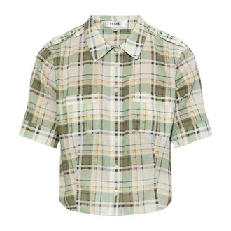 Frame Denim The Utility Shirt - - Blouses & Shirts - Damen - Gr&uuml;n - L
