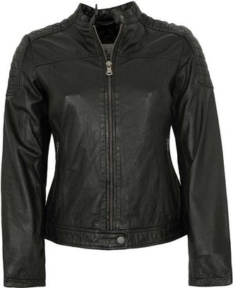 7eleven Lederjacke Tally 7eleven - Damen Lederjacke Lammnappa schwarz