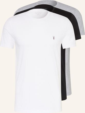 AllSaints Allsaints 3er-Pack T-Shirts Tonic weiss