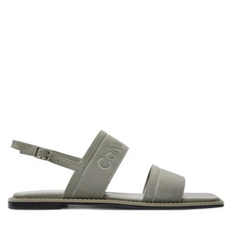 Calvin Klein Sandalen Calvin Klein Flat Sandal He HW0HW01990 Grau