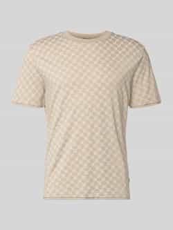 Joop T-Shirt mit Logo-Muster und Rundhalsausschnitt